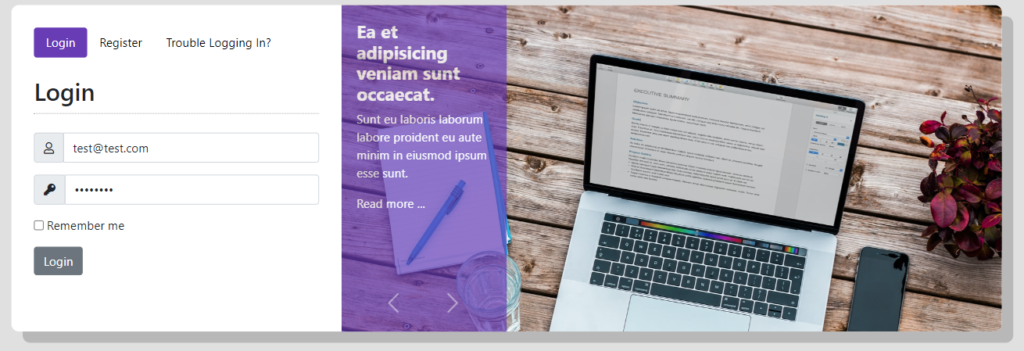 Diseño de un Panel de Login+Registro con un elegante Carrusel con Bootstrap5 - Red Code'