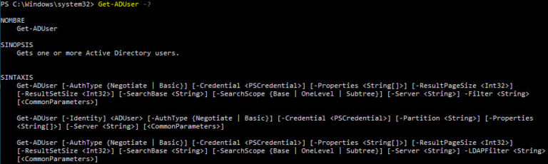 Introducción al cmdlet Get-ADUser de Powershell. Consulta y exportación ...